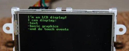 Handling LCD displays via USB UART from your computer