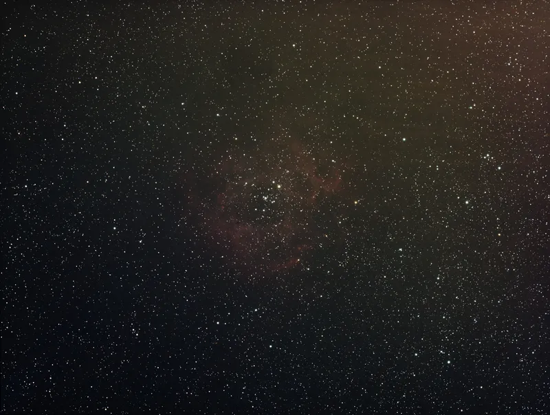 Light pollution effect on deep space astrophotography